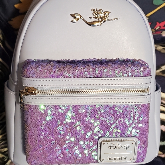 Loungefly | Bags | Little Mermaid Ariel Sequins Loungefly Mini Backpack ...